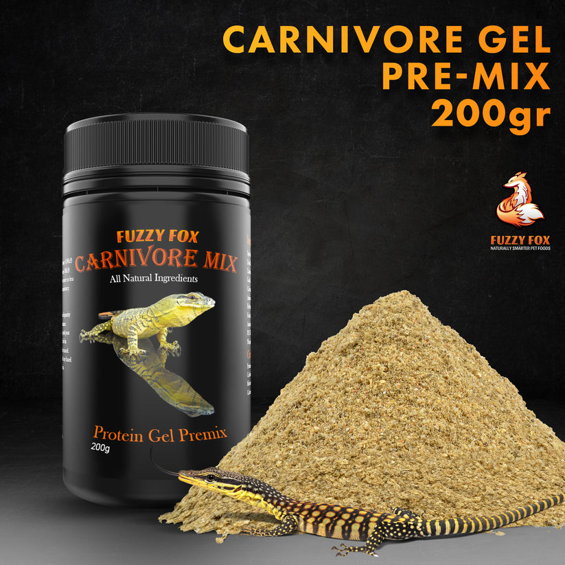 Carnivore Gel Pre-mix (200g) | Reptile Carnivore Protein Mix – Fuzzy ...